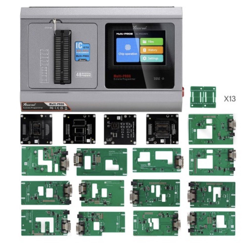 Xhorse Multi Prog Programcısı 13 Tam Set Adaptörü ile